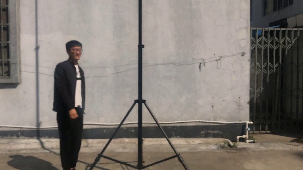 Portable Manual Push Up Telescopic Mast - YouTube