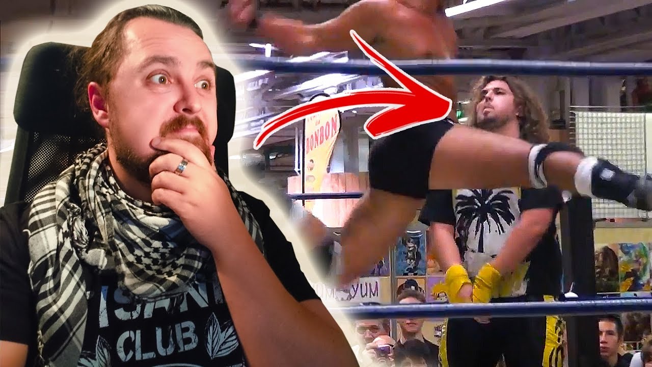 JE REGARDE UN DE MES COMBATS DE CATCH - YouTube