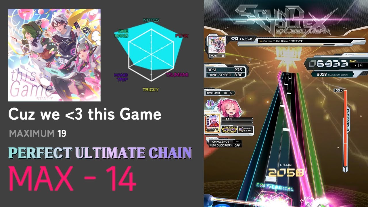 【SDVX】 Cuz we 3 this Game (MXM) PUC - YouTube