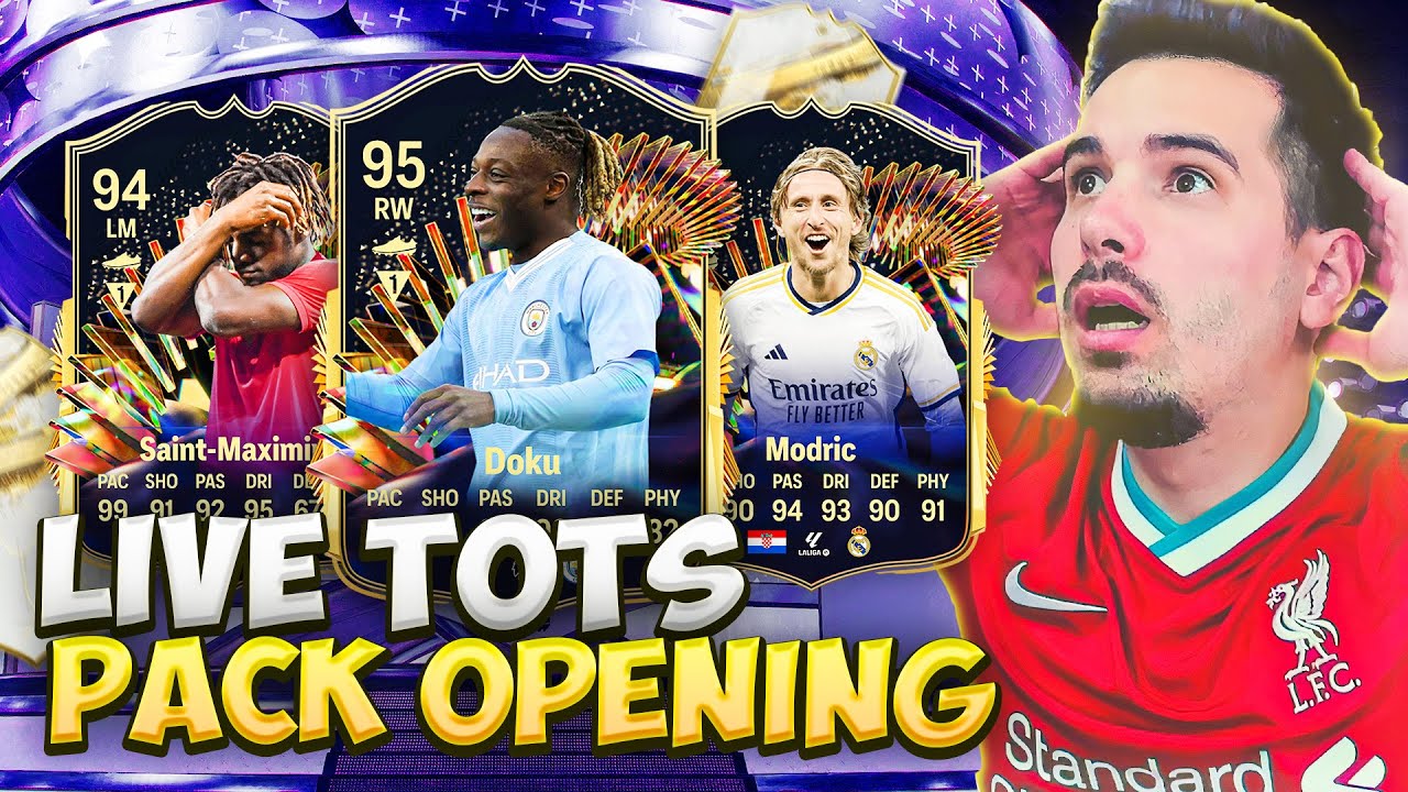 LIVE TOTS PREMIER LEAGUE PACK OPENING FC24 - YouTube