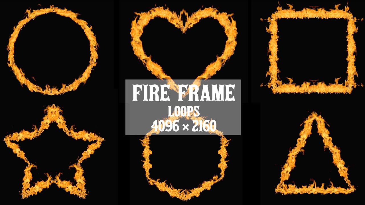 FIRE FRAME - 4K - 12 PACK (ENVATO) - VJ LOOPS PACK / MOTION GRAPHICS ...