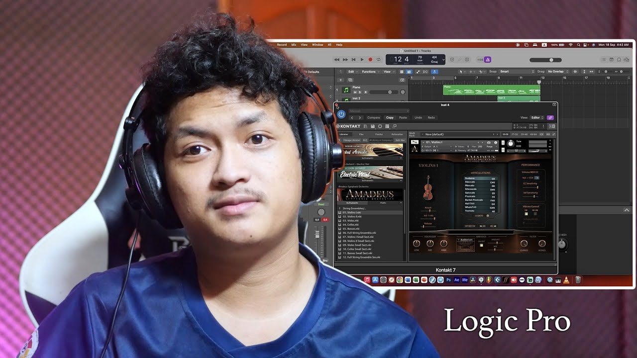 រៀន Logic Pro || First Time Using Logic Pro - YouTube