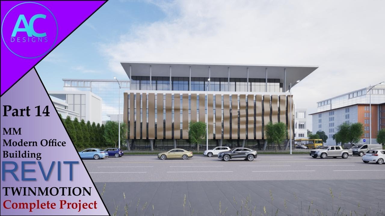 MM Modern Office Building | Part 14 | Complete Step By Step Project ...