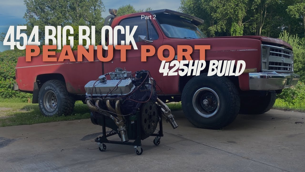 425hp peanut port 454 big block build part 2 - YouTube