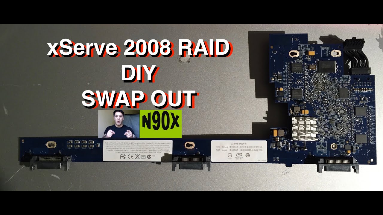 DIY Swap xServe RAID card for non-RAID Card! No more Battery Issues.(N90X) 2008 xServe as MacPro ...