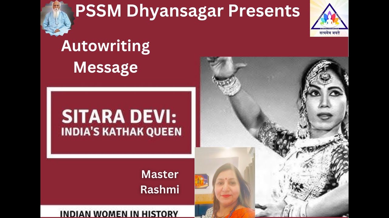 Auto writing message of Sitara Devi India's Kathak Queen | Master Rashmi - YouTube