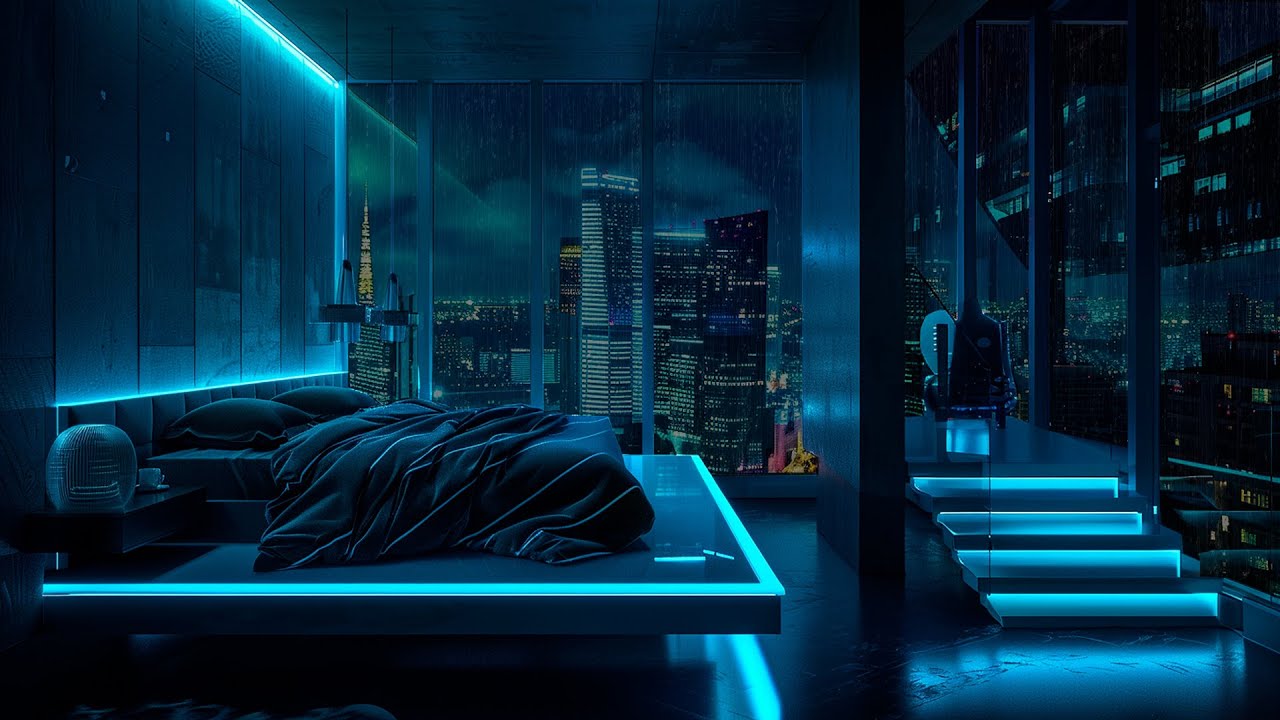 All-Night Rain: Cityscape Ambiance for Comfort and Serenity on Urban ...