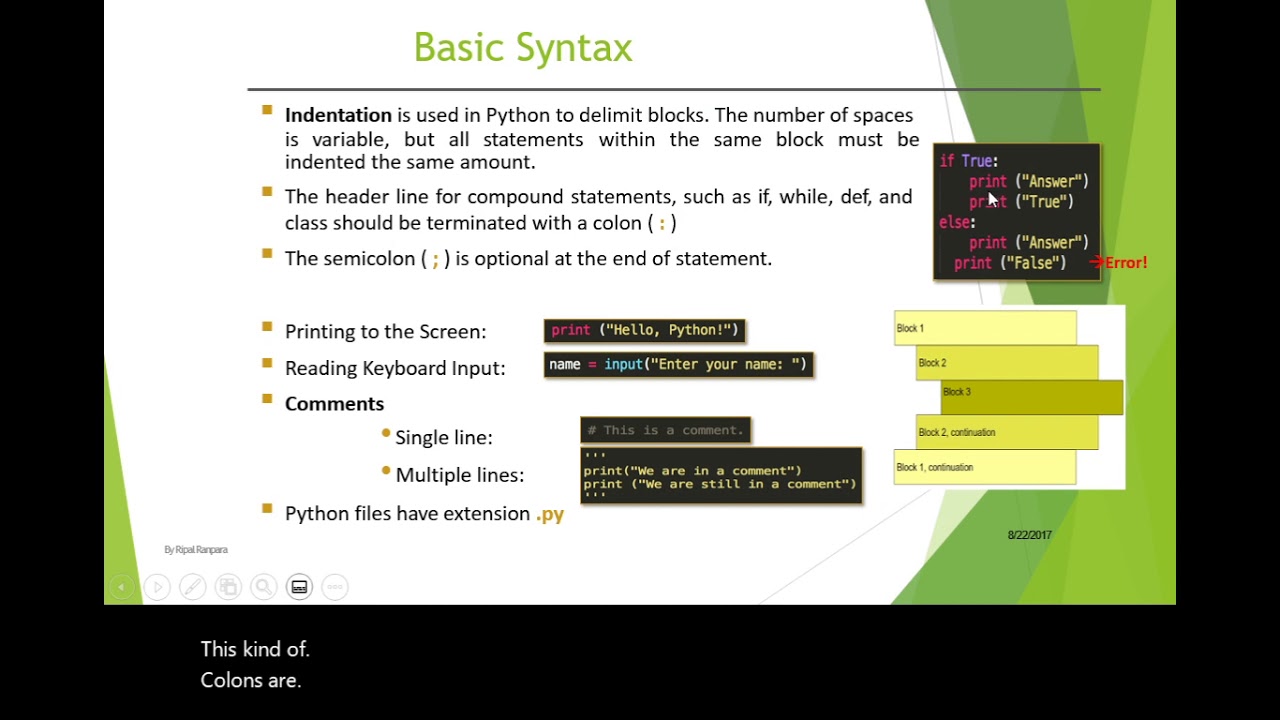Introduction To Python & Data Types part 1 - YouTube