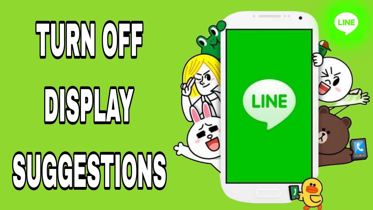 How To Turn Off Display Suggestions On Line App - YouTube