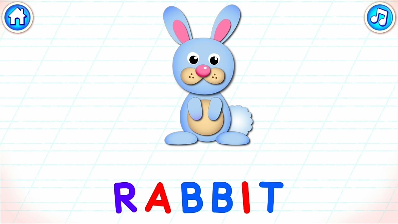 Learn ABC | R is For RABBIT| Educational Games For Kids & Toddler - YouTube