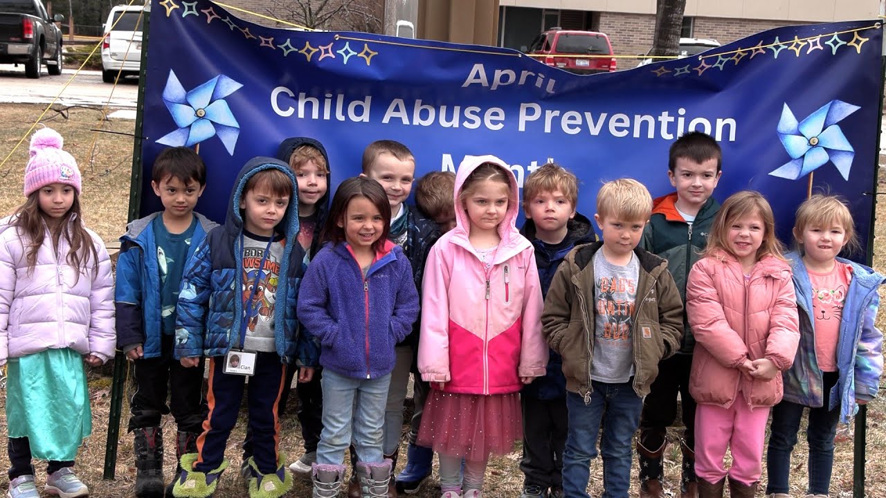 Sunset Elementary Students Plant Pinwheel Garden During Child Abuse ...