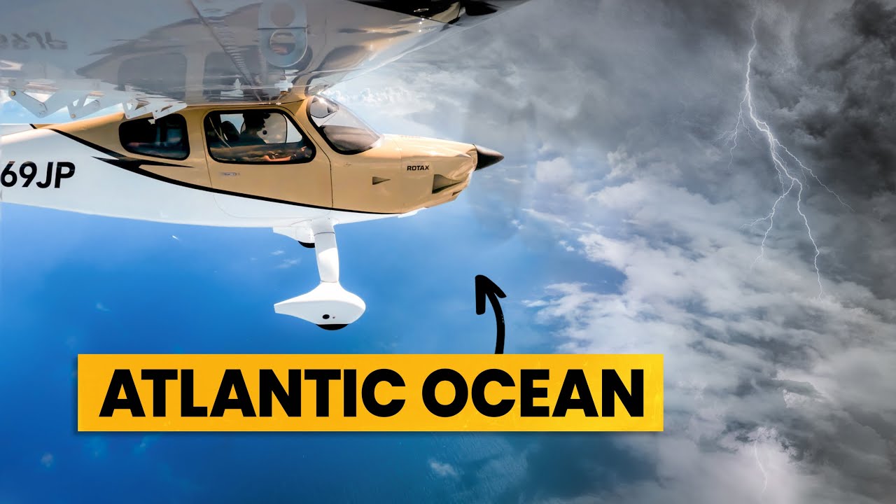 Flying 13 Hours into a Monster Storm Crossing the Atlantic Ocean - YouTube