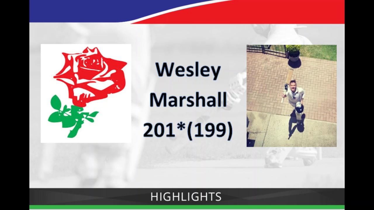 Wesley Marshall 201*(199) Easterns Cricket - YouTube