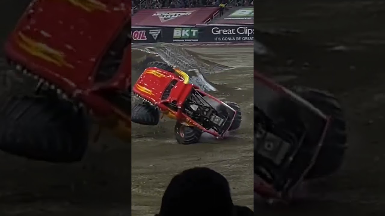 Monster Jam El Toro Loco INSANE CRASH #monsterjam #monstertrucks # ...
