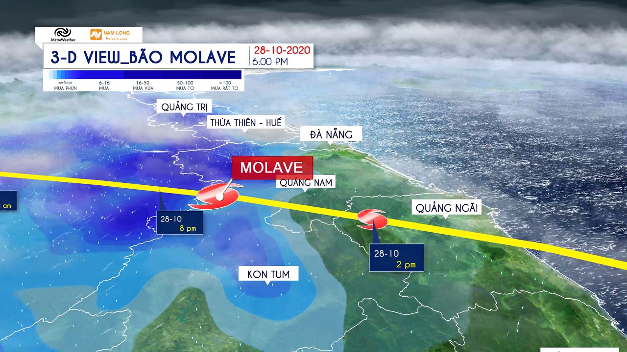 3D view_Bão Molave - YouTube