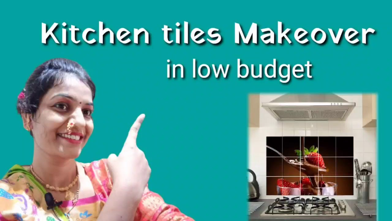 Kitchen tiles makeover in low budget... By SDK Fun Tech - YouTube