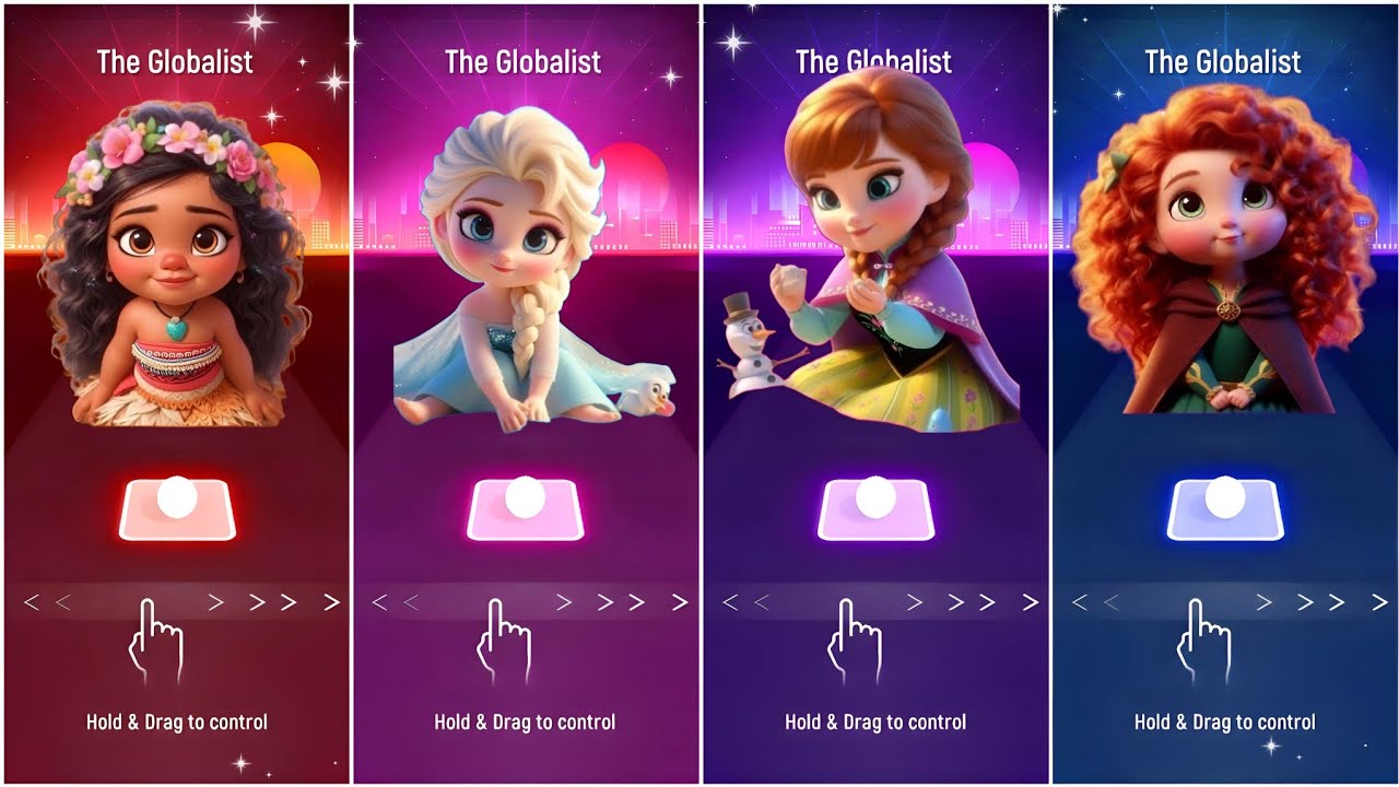 Moana How Far I'll Go | Elsa Let It Go | Anna Do You Want to Build a Snowman | Yeah touch the ...