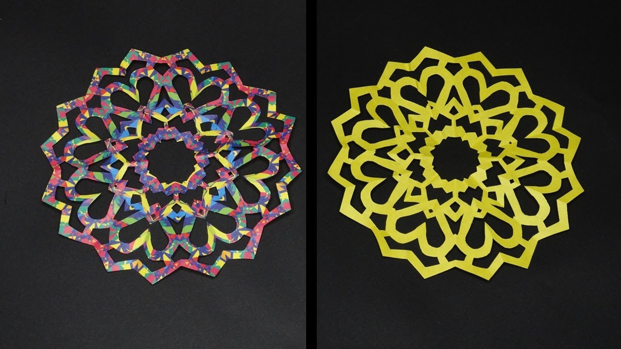 DIY | How to Make an Easy Paper Cutting Flower | Beautiful Papercraft ...