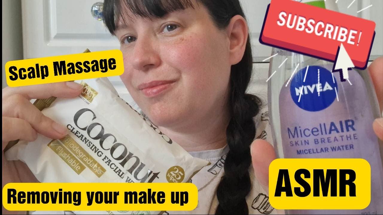 ASMR Scalp Pamper & Removing your Make Up #asmr #relax - YouTube