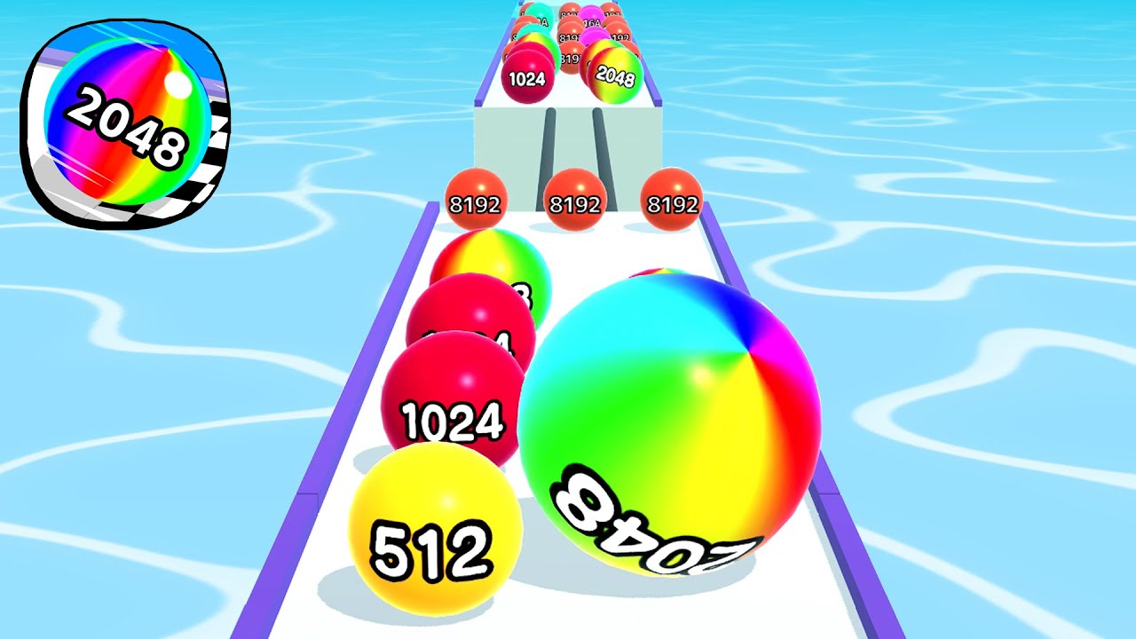 Ball Run 2048 - All Levels Gameplay Android, iOS ( Levels 3550 ) - YouTube