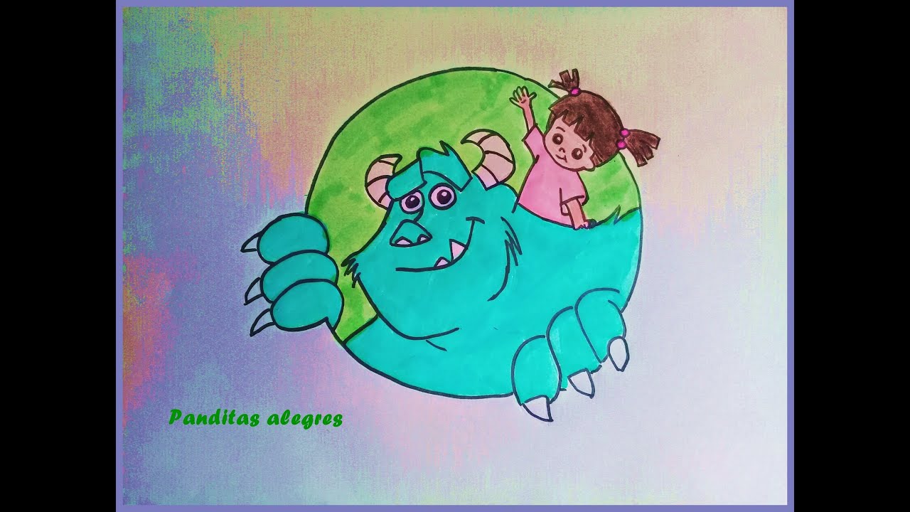 Aprende a dibujar a boo y a Sully de Monsters Inc - YouTube