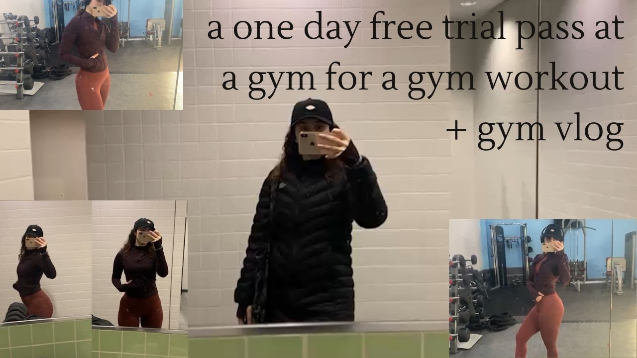 a one day free trial pass at a gym for a gym workout + gym vlog - YouTube