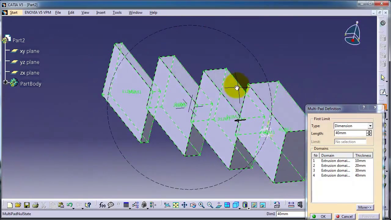 28 CATIA Beginner Tutorial Multi Pad - YouTube