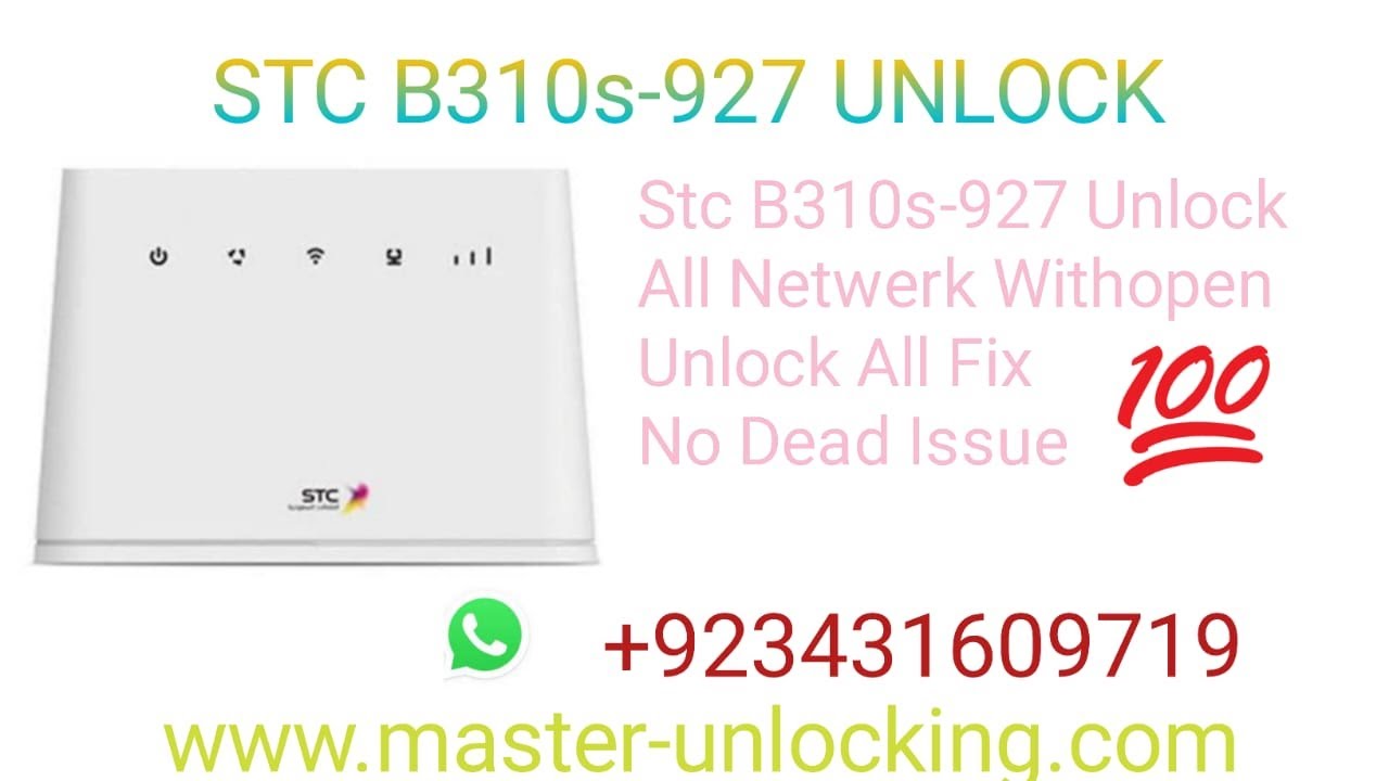 HOW TO UNLOCK STC B310s-927 All Version - YouTube