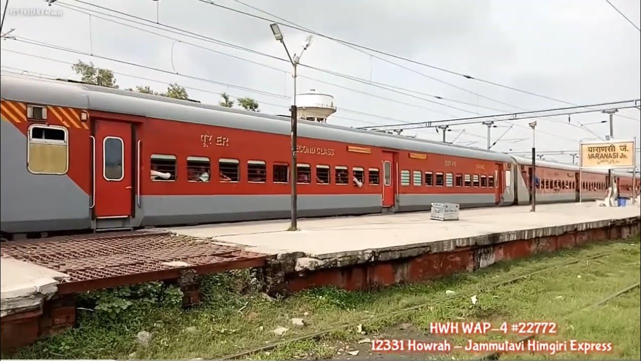 Howrah - Jammutawi HIMGIRI EXPRESS Departing VARANASI Junction ...