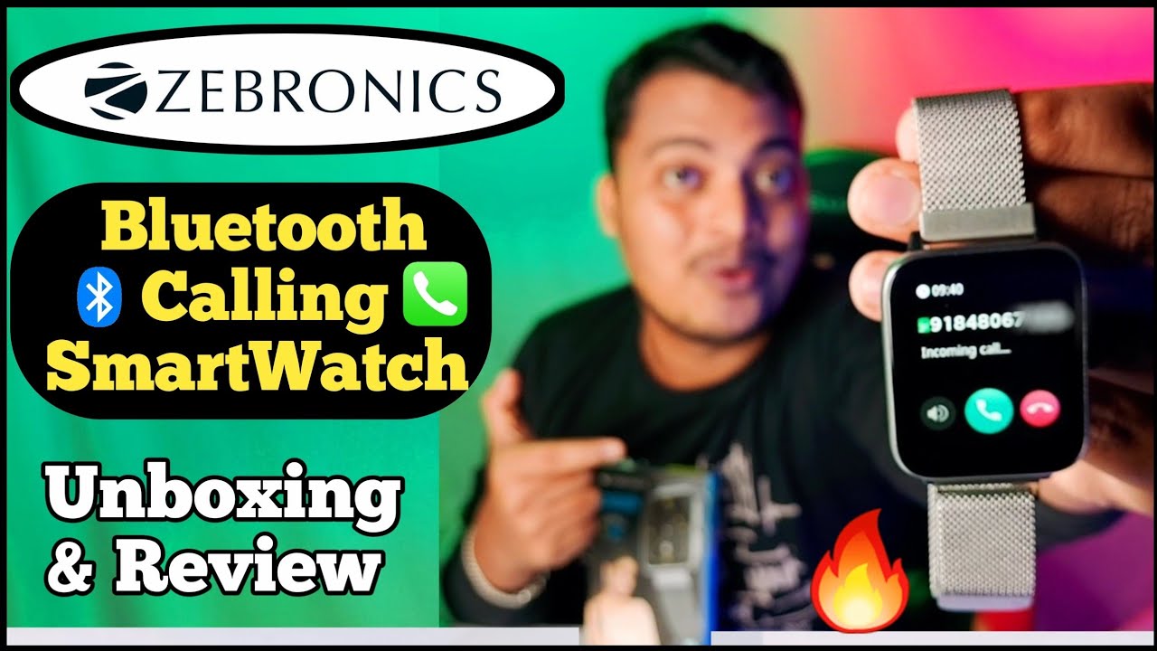 Bluetooth Calling Smartwatch Under 2000 | Zebronics Drip Smartwatch ...