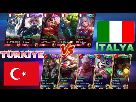 Mobile Legends - TÜRKİYE-İTALYA ULUSAL MAÇ(SEZON 6)