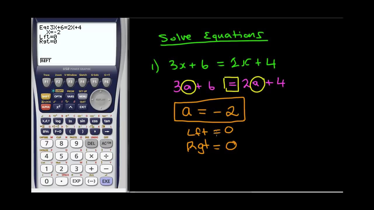 Graphics Calculator - Equations - YouTube
