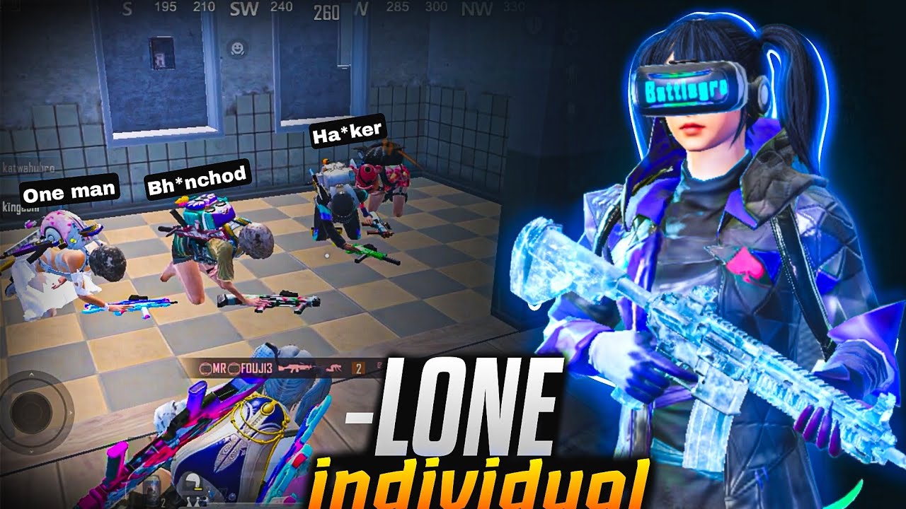 LucifeR : THE LONE INDIVIDUAL 🗿 Solo vs Squad In Rank Push Lobby 🚀 ...