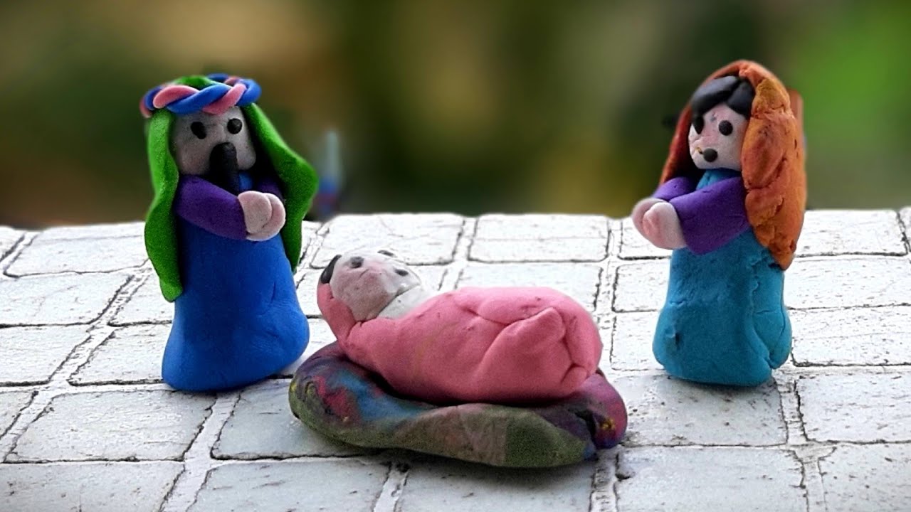 DIY CHRISTMAS NATIVITY SCENE WITH POLYMER CLAY, PART 1 (JESUS, MARY ...