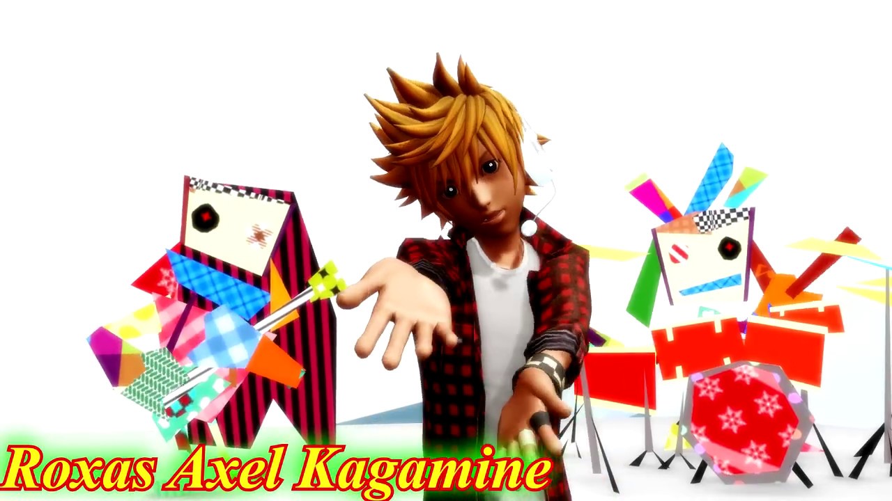 Kh3 MMD Roxas Axel Kagamine Kimi No Taion - YouTube