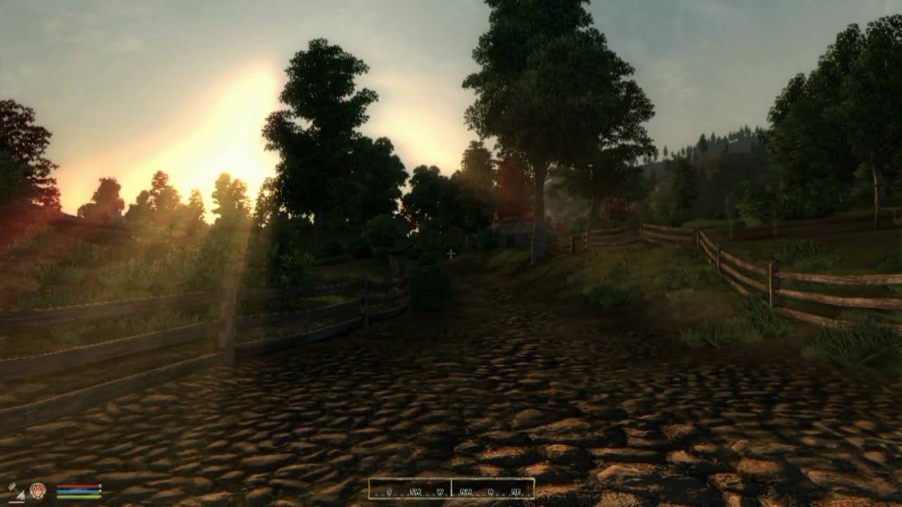 Oblivion Graphics Extender: the Godrays plugin - YouTube