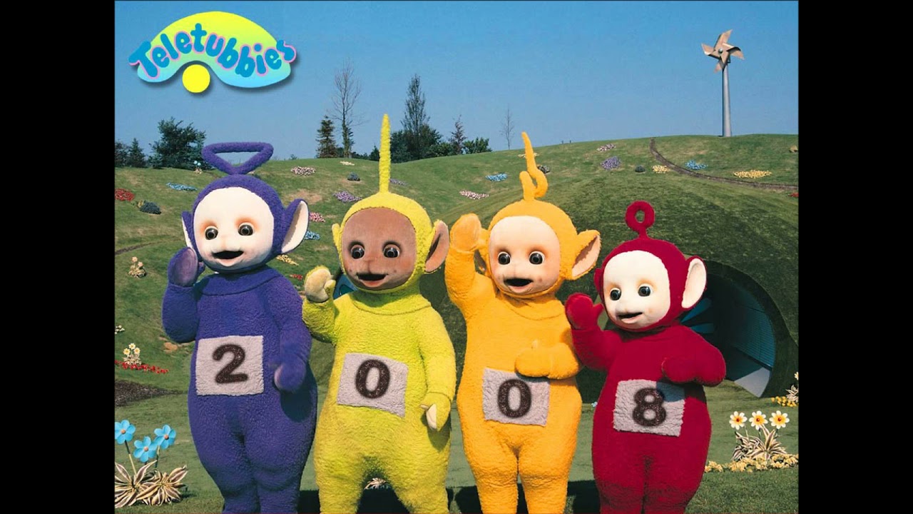 Teletubbies 2008 Teletubbies With The New PBS Kids Logo By