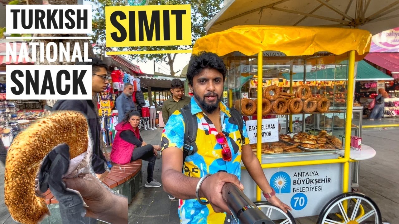 Turkey's National Snack - SIMIT 😍 in Antalya | Traditional Turkish ...