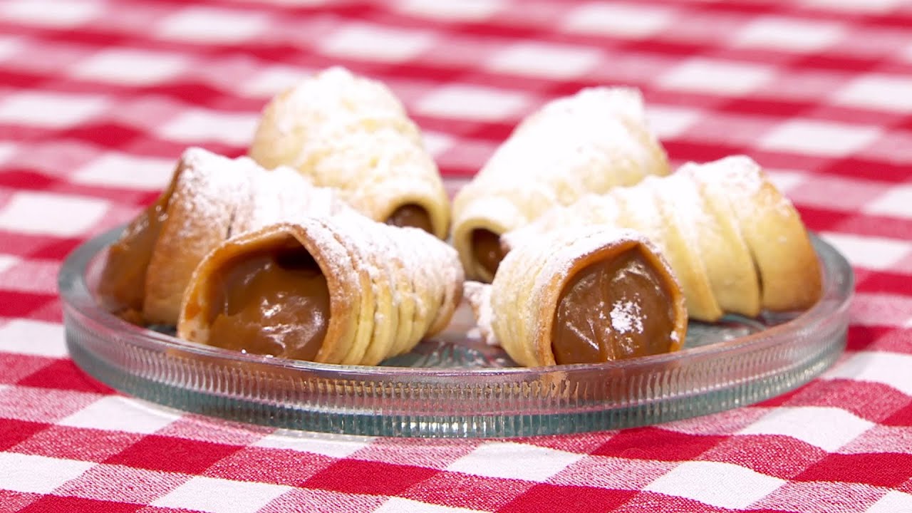 Cañoncitos de dulce de leche y coquitos - YouTube