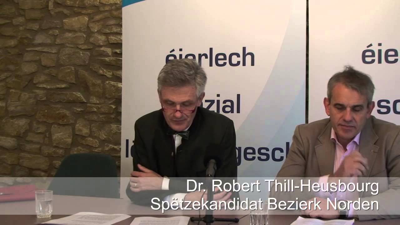 Den Dr. Robert Thill-Heusbourg zum Thema Lëtzebuerger Sprooch - YouTube