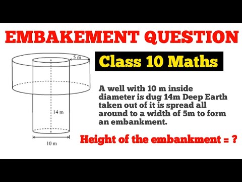 Height of Embankment | Embankment Question Class 10th - YouTube