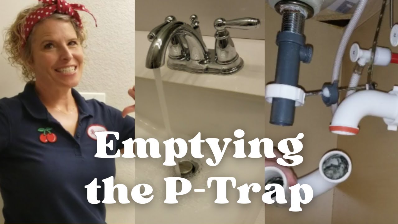 How to Un-clog Your Sink (Emptying the P-Trap) - YouTube