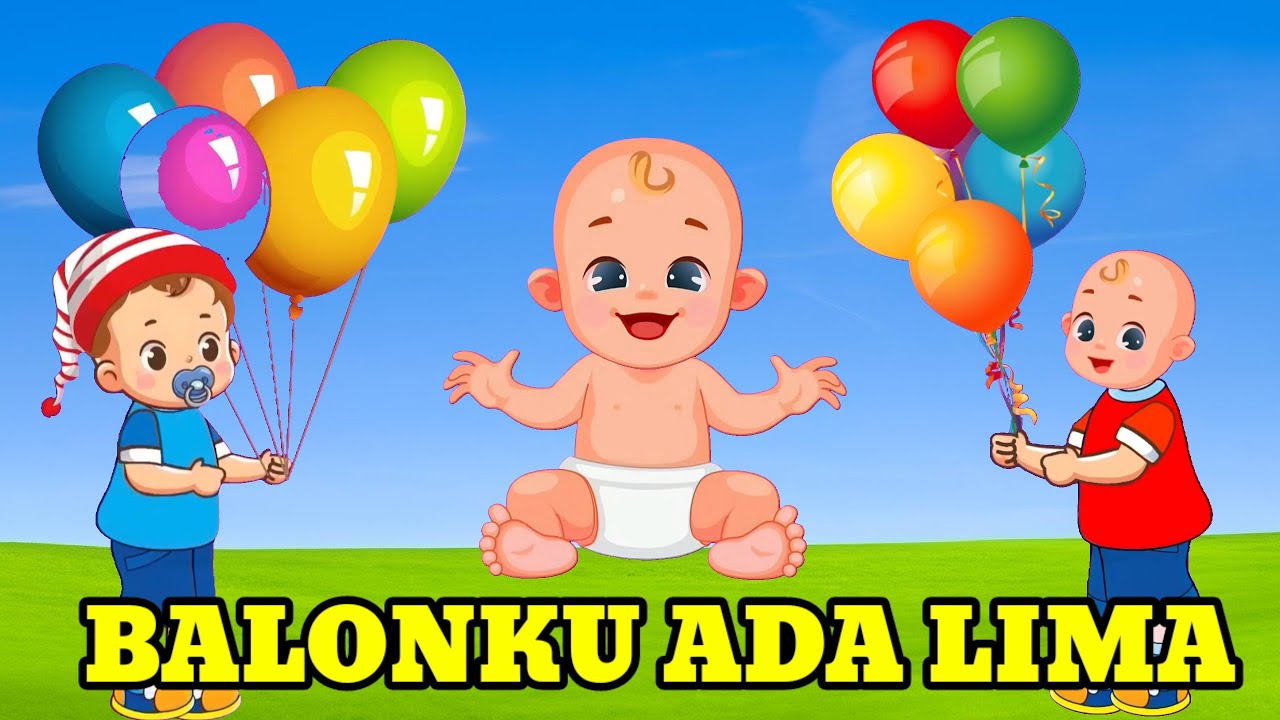 Lagu Anak Anak || Balonku Ada Lima || Balonku Ada Lima Rupa Rupa ...