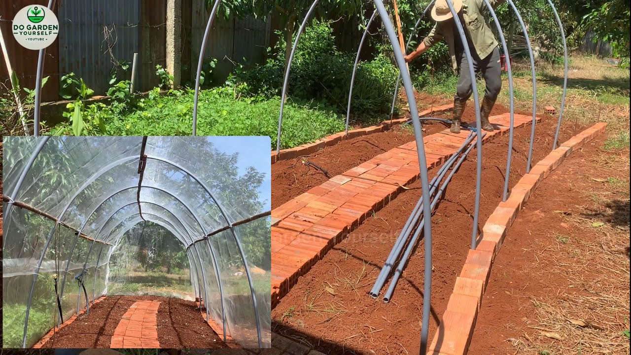 DIY Insect Proof Net Tunnel for a Pest Free Vegetable Garden - YouTube