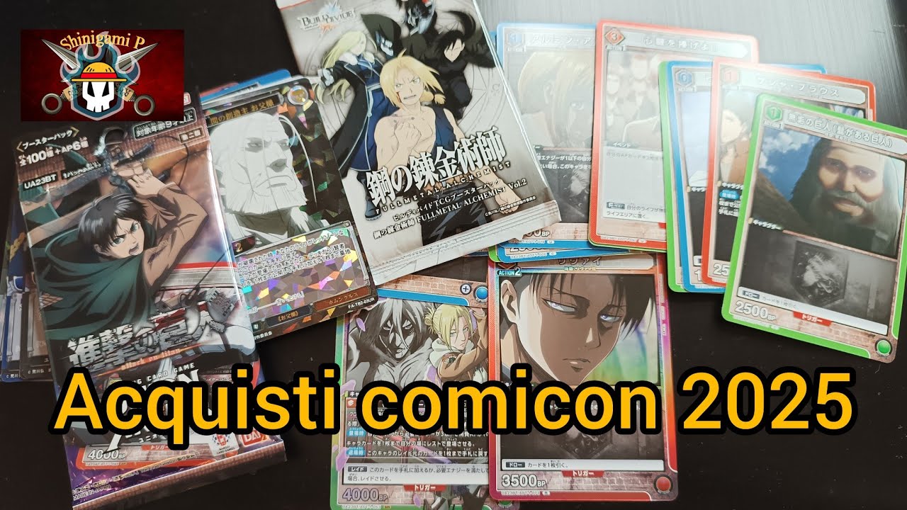 UNBOXING SPACCHETTAMENTO CARDGAME COMICON 25: apriamo insieme le carte ...