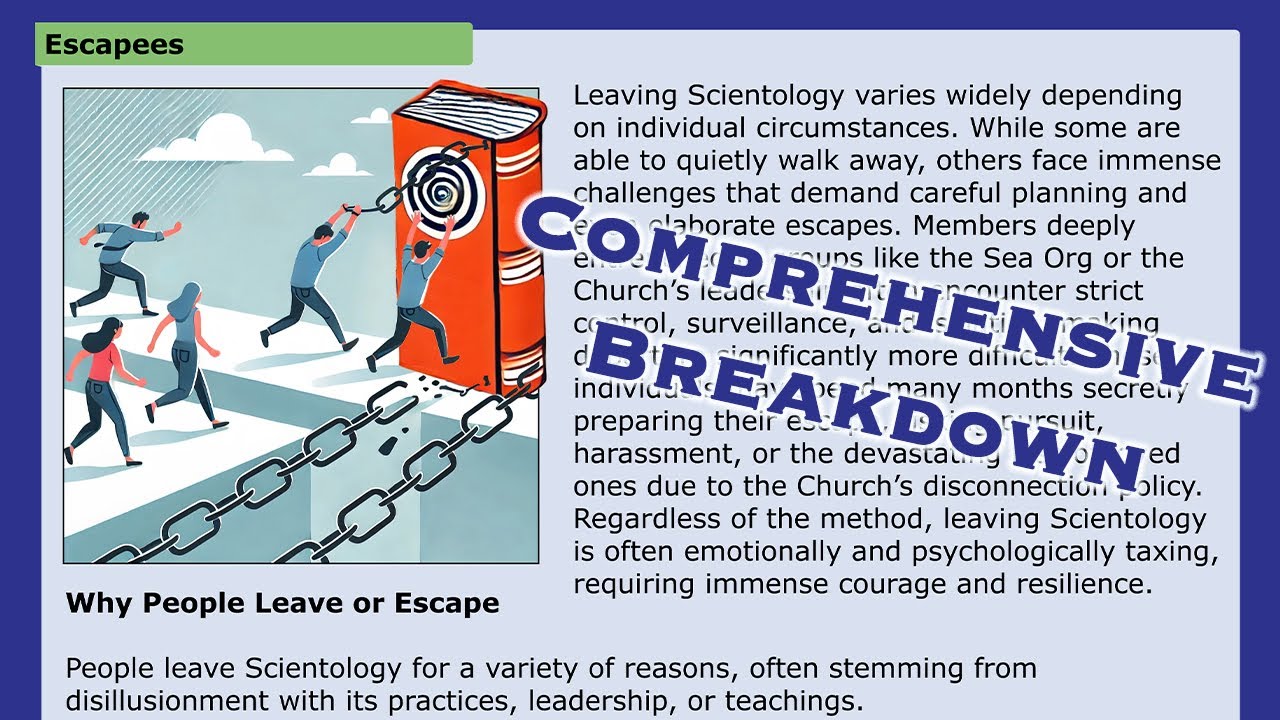 Escapees - Scientology Comprehensive Breakdown (Infographic) - YouTube