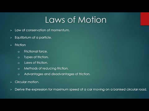 Laws of Motion Part 2|Physics |PUC 1 | Class 11 |KSEEB | Laws ...