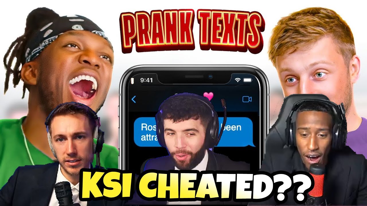 FILLY EXPOSED KSI for CHEATING in SIDEMEN PRANK TEXT ROULETTE - YouTube