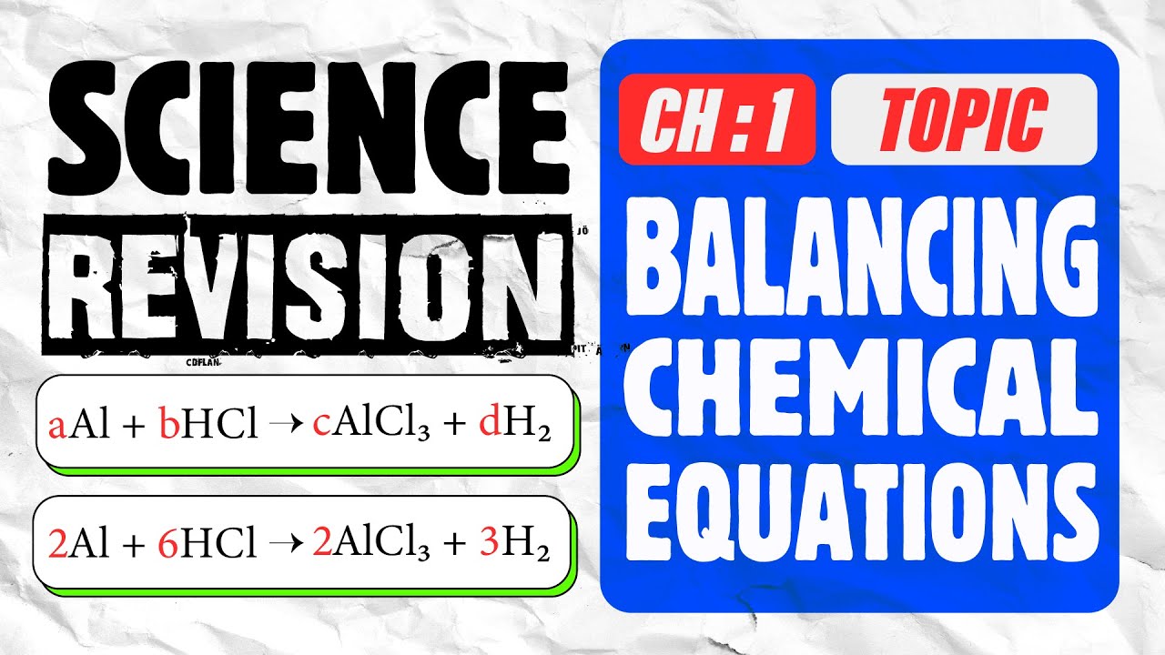SCIENCE REVISION | Topic : How to Balance Chemical Equation | Class ...