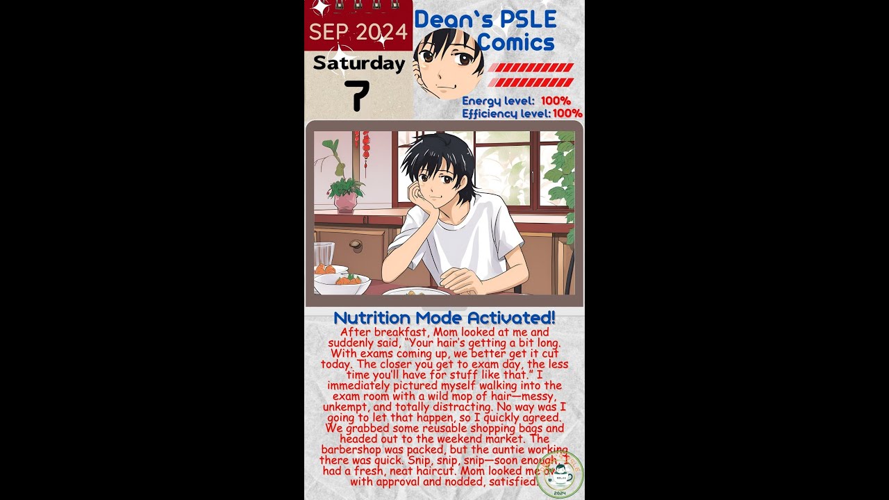 “Nutrition Mode Activated!” DEAN'S PSLE COMICS 2024 - YouTube